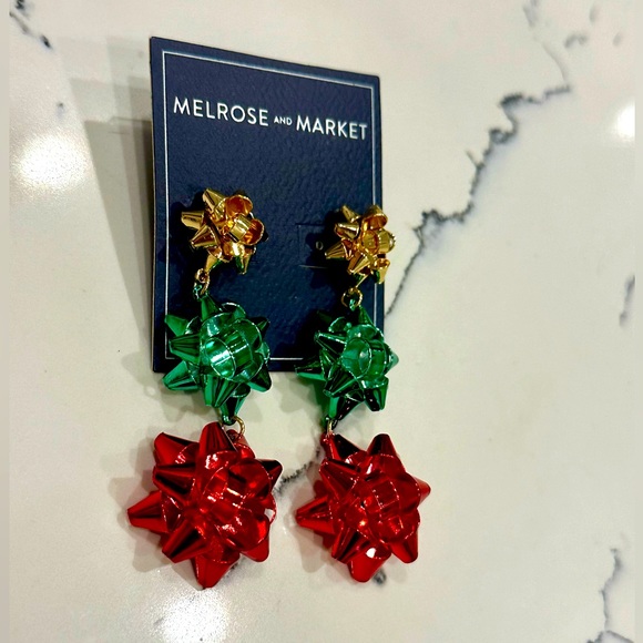 Melrose and Market | Jewelry | Melrose Market Holiday Bow Tricolor ...